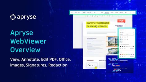 Apryse Webviewer In 7 Minutes View Annotate Edit Pdf Office Images Signatures Redaction