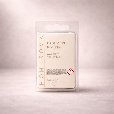Cashmere And Musk Scented Wax Melt Clamshell Homaroma