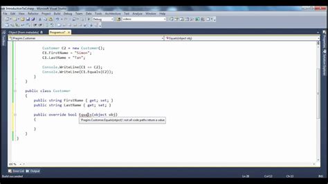 Part 58 C Tutorial Why Should You Override Equals Method Youtube