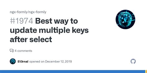Best Way To Update Multiple Keys After Select · Issue 1974 · Ngx Formlyngx Formly · Github