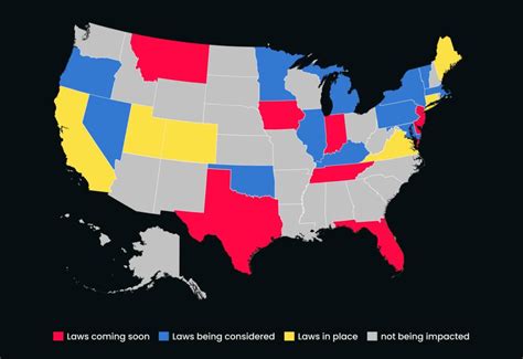 Us State Data Privacy Laws Map And Quick Facts