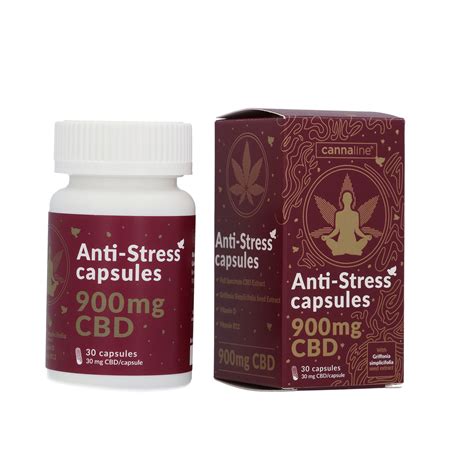 Cannaline Anti Stress Cbd Capsules 900 Mg Cbd Cannaline Highest