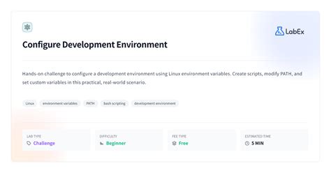 Linux Environment Variables Challenge Configure A Dev Environment Labex