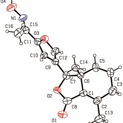 X Ray Crystal Structure Of Compound 6 Download Scientific Diagram