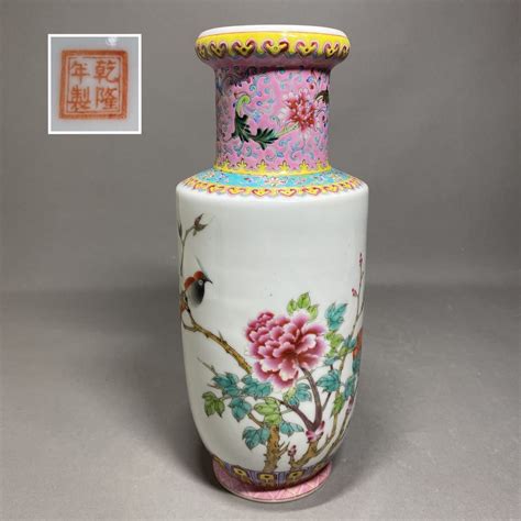 Yahooオークション 中国古美術 中国景徳鎮製 乾隆年製 古玩 粉彩 色