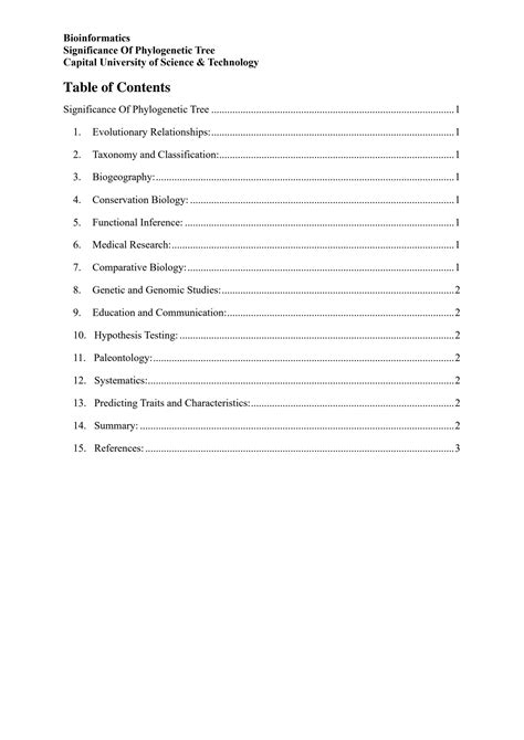 Solution Significance Of Phylogenetic Tree Bioinformatics Phylogeny