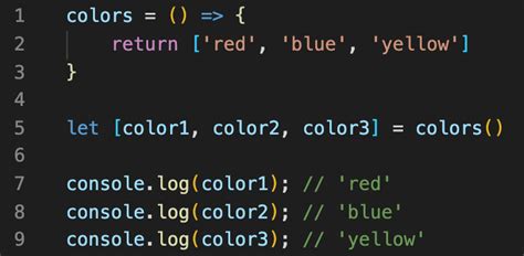 Javascript Array Destructuring Es6 By Bahay Gulle Bilgi The