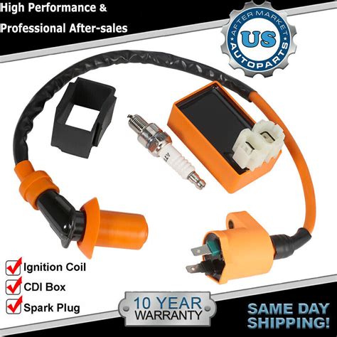 Performance Racing Ignition Coil Spark Plug Cdi Box Gy6 50cc 125cc