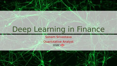 Pdf Deep Learning In Finance