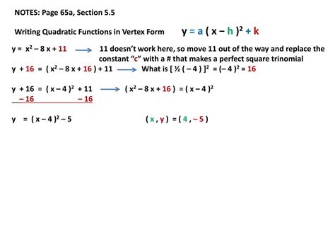 Ppt Algebra 2 Chapter 5 Notes Quadratic Functions Powerpoint
