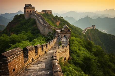 登高望远的长城高清图片下载 正版图片600438949 摄图网