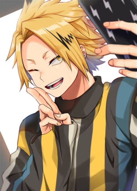 Denki 💛🌩️⚡️💛 Human Pikachu Mha Fanart Denki My Hero Academia Manga