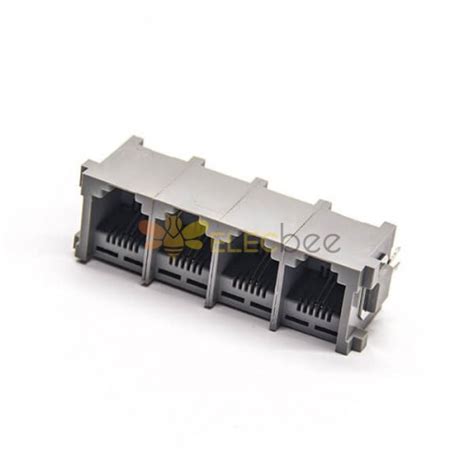 Rj11 Socket Module 1 4 180 Degree Ethernet Network Unshielded Dip 30pcs