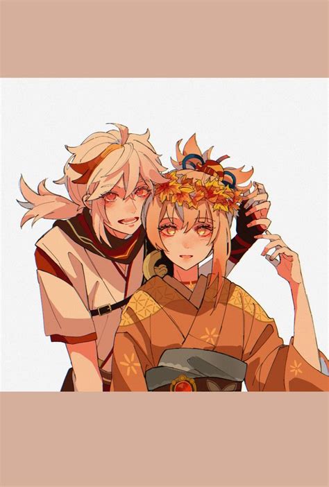 Кадзуха и Еимия Мультипликационные рисунки Милые рисунки Рисунки