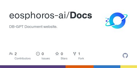 github eosphoros ai docs db gpt document website