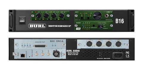 Burl Audio B16 Bmb3 Dante B4 4 Preamp O Linea B22 Control Monitoreo Y Dac Mastering