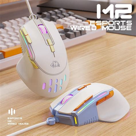 RGB High Precision Gaming Mouse With Programmable Buttons Adjustable DPI