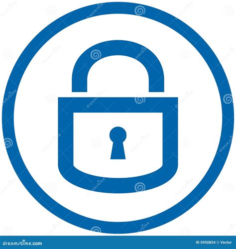 Padlock Vector Icon Stock Vector Illustration Of Security 5950854