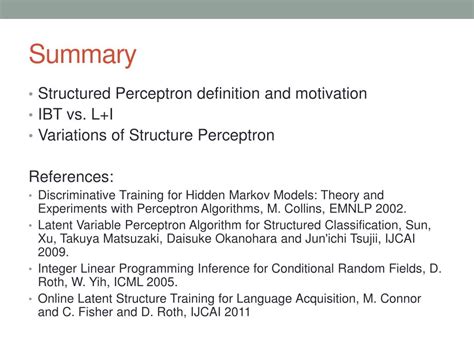 Ppt Structured Perceptron Powerpoint Presentation Free Download Id1625551
