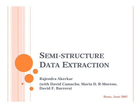 semi structure data extraction ppt