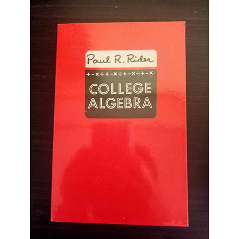 College Algebra Textbook Shopee Philippines