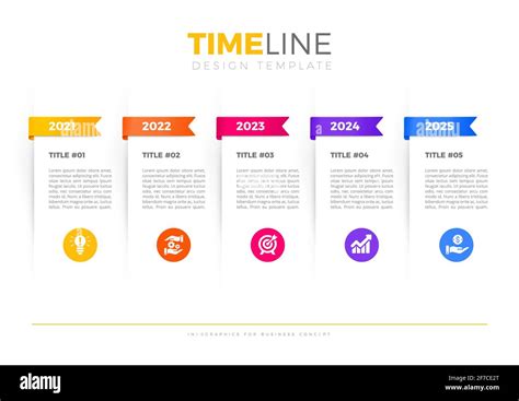 Timeline Infographics Icons For Business Data Visualization Stock