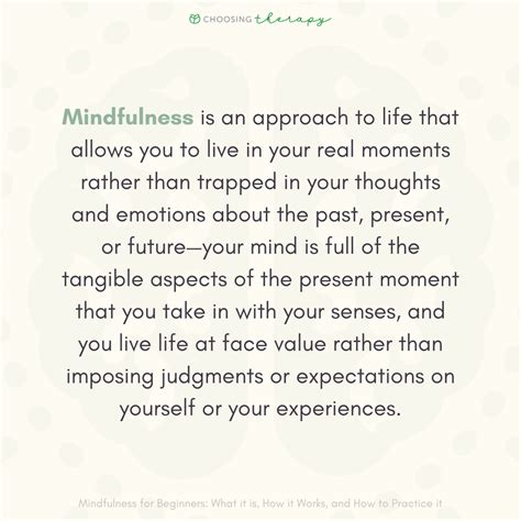 Mindfulness For Beginners What It Is How It Works And How To Practice It