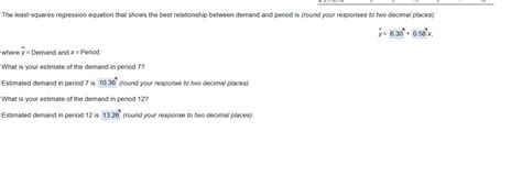 solved given the following data use least squares