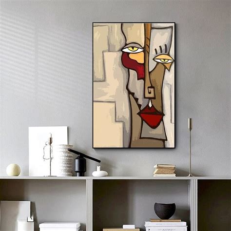 Picasso Abstract Character Mixed Face Poster Wall Art Picture Etsy