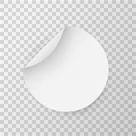 Premium Vector Circle Adhesive Mockup Round Stickers Vector Circular