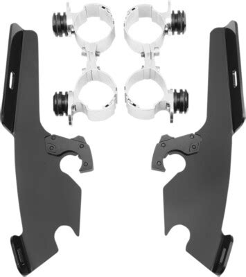 Memphis Shades Black Trigger Lock Mount Kit For Fatsslim Windshield