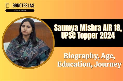 Saumya Mishra Upsc Air 18 From Up Sdm To Ias Officer
