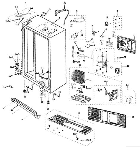 Samsung Rs263tdbp Xaa 01 Refrigerator Partswarehouse
