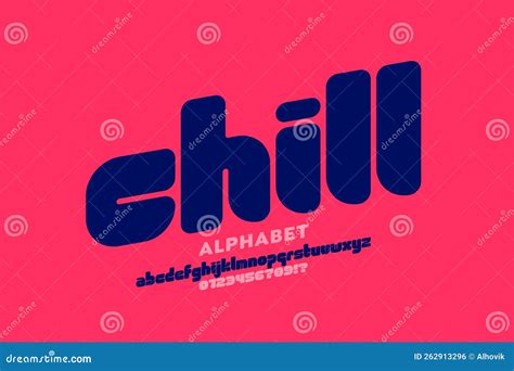 Modern Lowercase Style Font Design Stock Vector Illustration Of