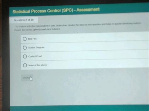 Statistical Process Control SPC Assessment StudyX