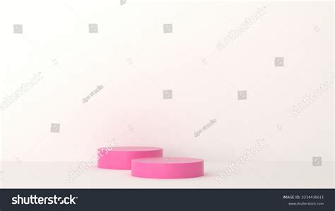 3d 원통 연단을 설정합니다 연단 유형과 스톡 일러스트 2234436611 Shutterstock