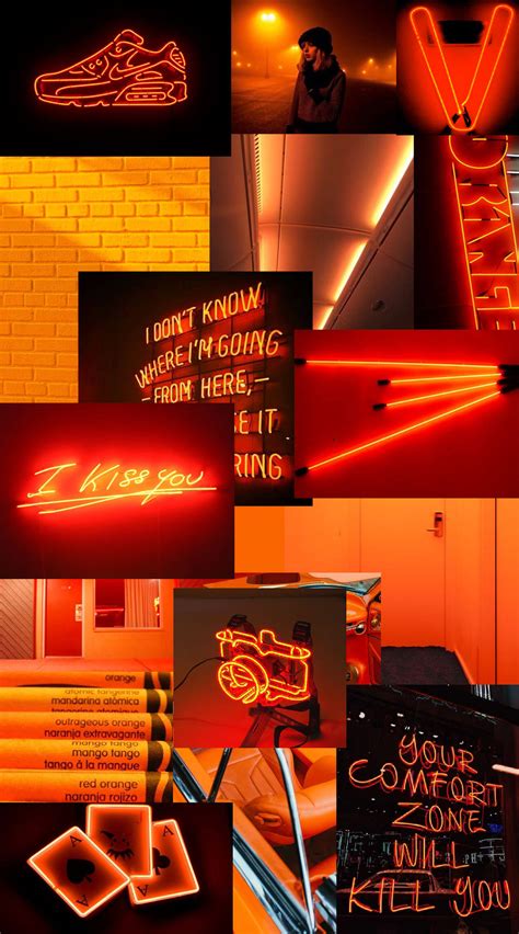Top 999 Neon Orange Aesthetic Wallpaper Full Hd 4k Free To Use
