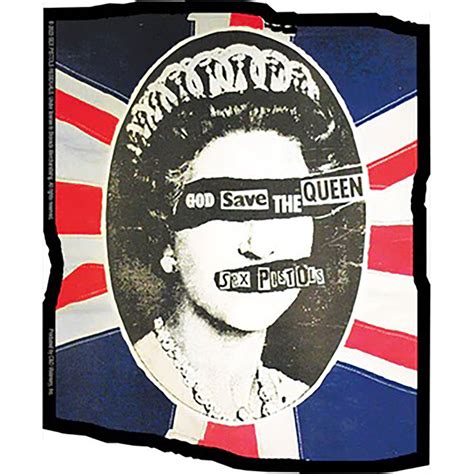 Sex Pistols Uk Flag Queen Sticker 445746 Rockabilia Merch Store