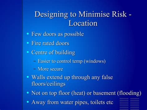 Client Server Server Room Risk Ppt