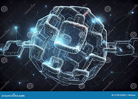 Blockchain Technology Featuring A Futuristic And Innovative Design