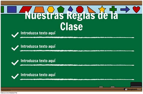Reglas Del Salón De Clases 22 Storyboard Por Es Examples