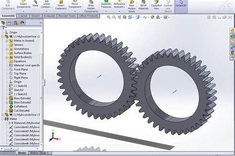 Involute Gear Design From Scratch SOLIDWORKS Other D CAD Model