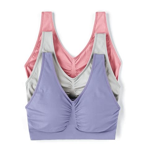 3 Pack Comfort Bras Carol Wright