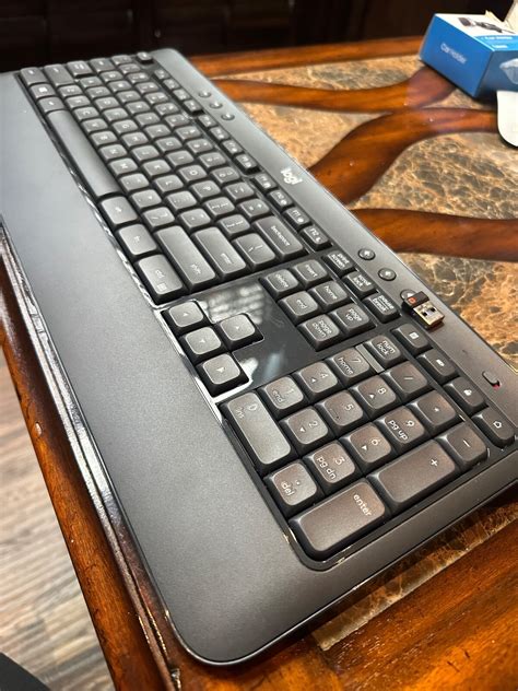 Used Logitech K540 Advanced Wireless Keyboard Unifying Receiver Is