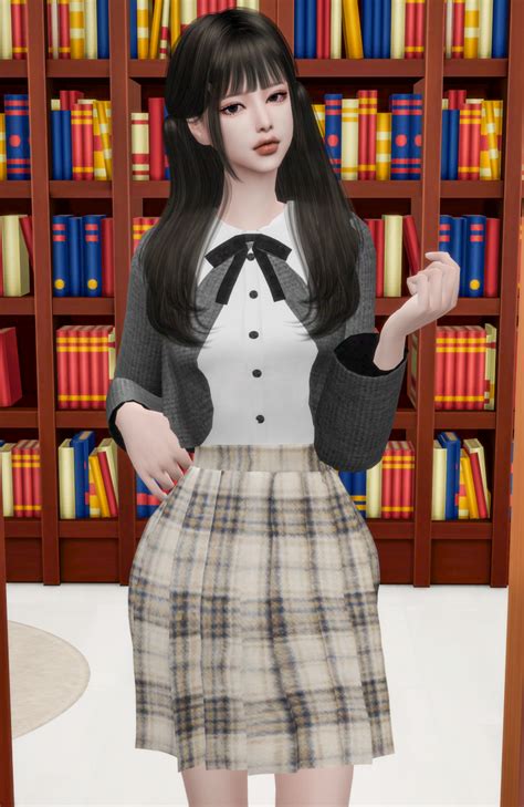 심즈4 교복 스쿨룩 Cc 추천 네이버 블로그