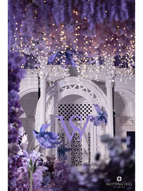 谁能拒绝一场高级的紫色花海婚礼