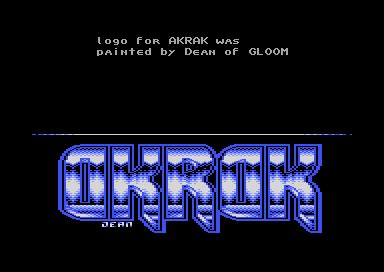 CSDb Akrak Logo By Gloom 1991 CSDb Akrak Logo By Gloom 1991