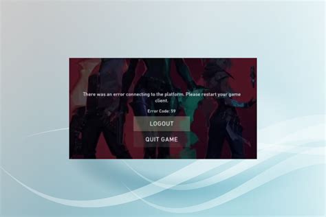 Val 59 Error Code In Valorant Fix