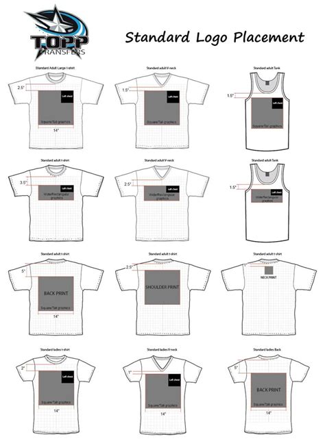 T Shirt Size Guide For Men And Women