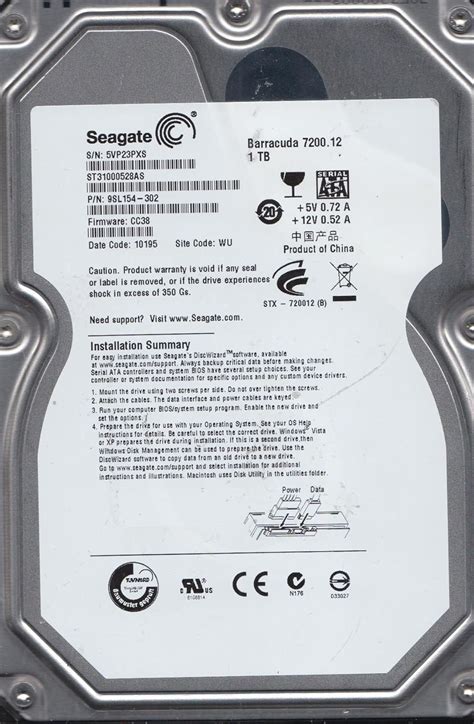 Seagate Desktop HDD 1TB Barracuda 3.5" 1000 GB Seriale ATA II : Amazon ...